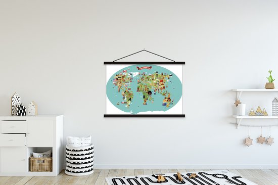 Posterhanger incl. Poster 150x100 cm - Schoolplaat - Een ...