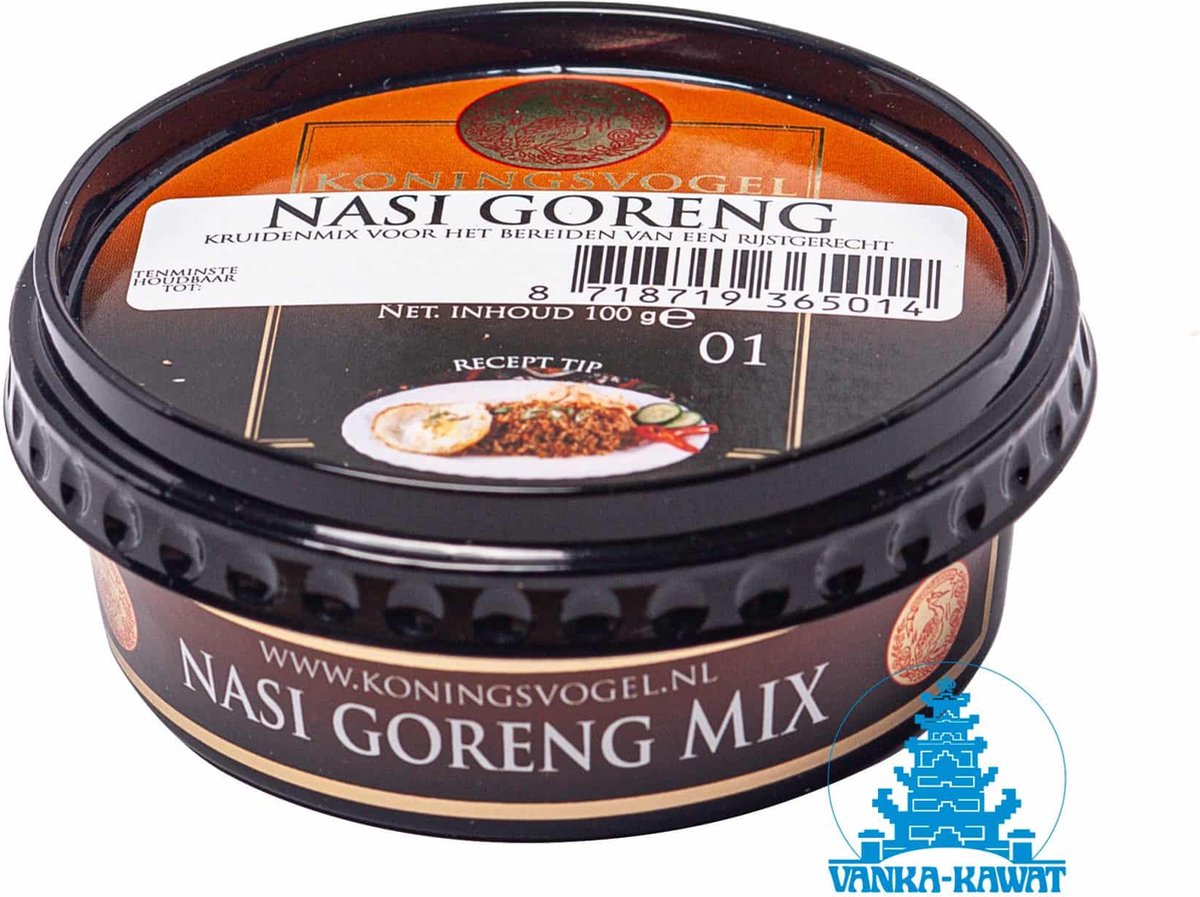 Koningsvogel® | 6 x 100 gr boemboe | Nasi Goreng | kruidenmix | nr 01 | bol