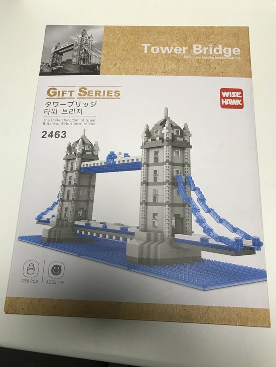 Nanoblock, Brickkies®, Tower Bridge, 1228 Bouwblokjes | bol.com