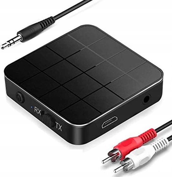 2 in 1 bluetooth 5.0 zender (TX) / ontvanger (RX) - met AUX en RCA ...