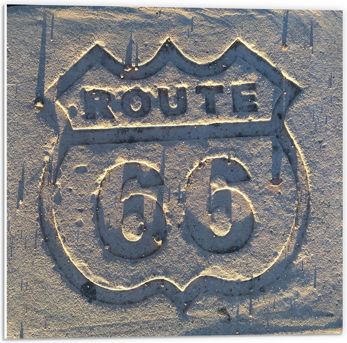 WallClassics - Plaque de Mousse PVC - Route 66 Stone - Photo 50x50 cm ...