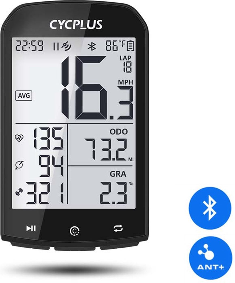 Cycplus M1 GPS Fietscomputer | bol.com