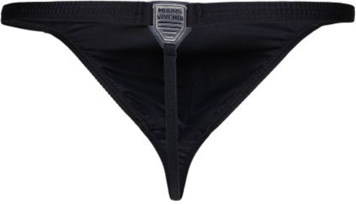 Modus Vivendi Zwemstring Zwart - Maat L - Heren Zwembroek - Mannen ...