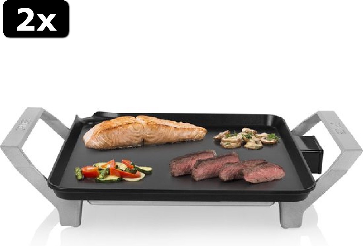 2x Princess 103090 Table Chef Premium Compact Gourmetstel - Grillplaat ...