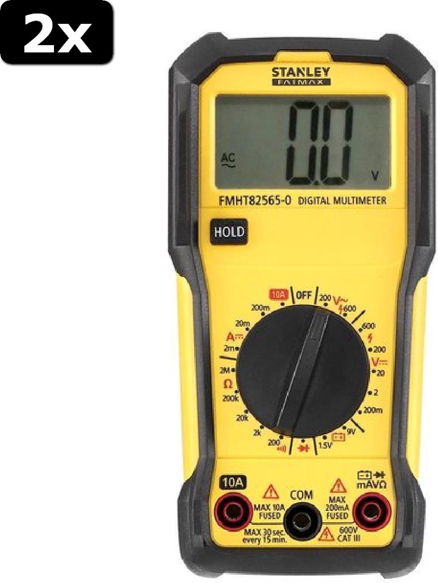2x Stanley FatMax Digitale Multimeter [] | bol.com
