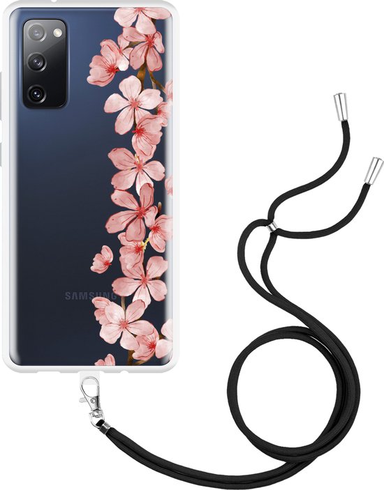Cazy Hoesje met Koord geschikt voor Samsung Galaxy S20 FE - Flower Branch | bol