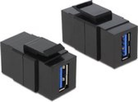 Keystone USB3.0 - USB-A USB-A module zwart | bol.com