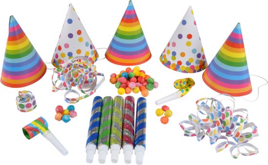 Feestartikelen Set - Feesthoedjes - Feestaccessoires - Aankleding Party ...