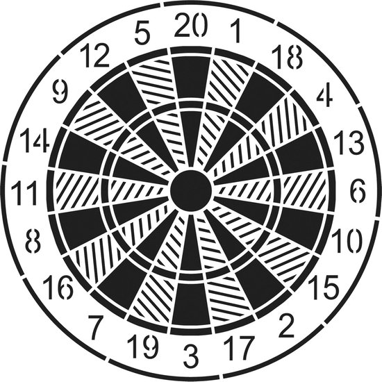 Gabarit 12x12 "30x30cm jeu de fléchettes | bol.com