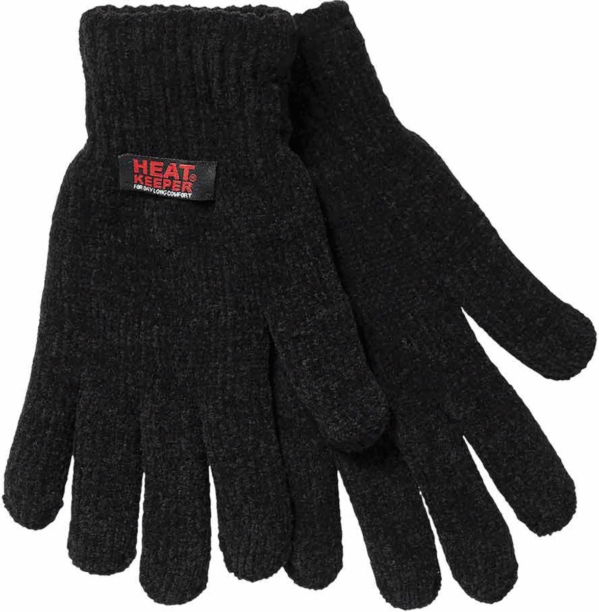 Heatkeeper Thermo Handschoenen Dames Chenille Zwart | bol.com