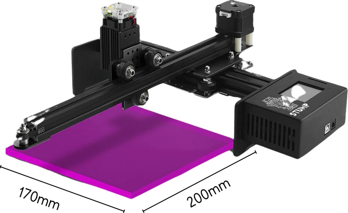 Laser Graveermachine - 5,5 W - 2,5 W - DIY Graveerset - Graveer set ...