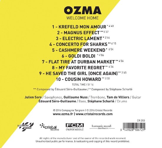 Ozma - Welcome Home (CD), Ozma | Muziek | bol