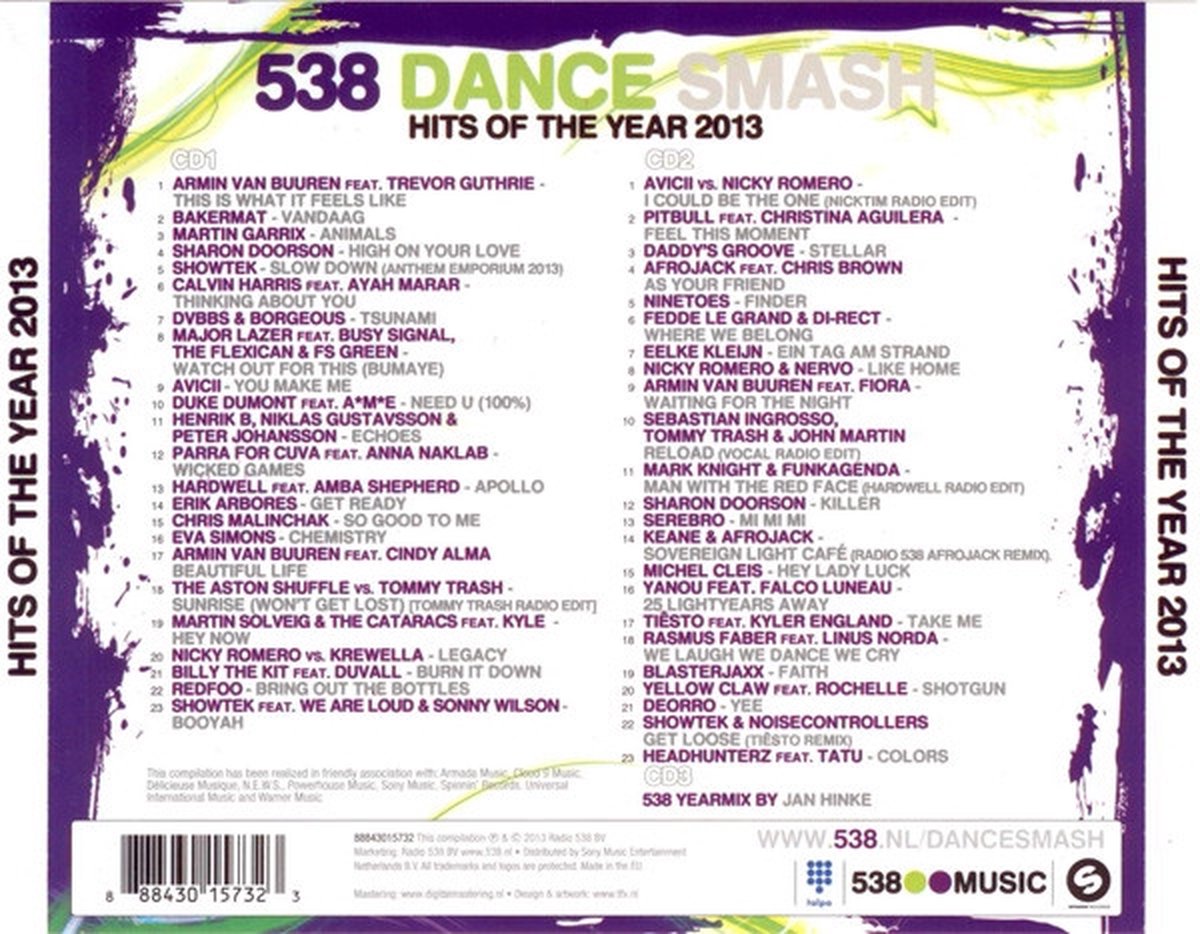 538 Dance Smash Hits Of The Year 2013, Armin Van Buuren, Avicii ...