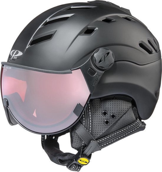 CP Camurai - Skihelm met Vizier - zwart - 53-55/S - Meekleurend & Polariserend Vizier... | bol