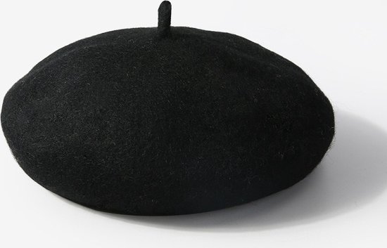 Meisjes Baret Kind - Zwart - 1-2 jaar (Verstelbaar in Maat) | bol