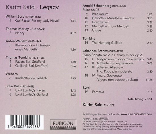 Karim Said - Legacy (CD), Karim Saïd | Muziek | bol