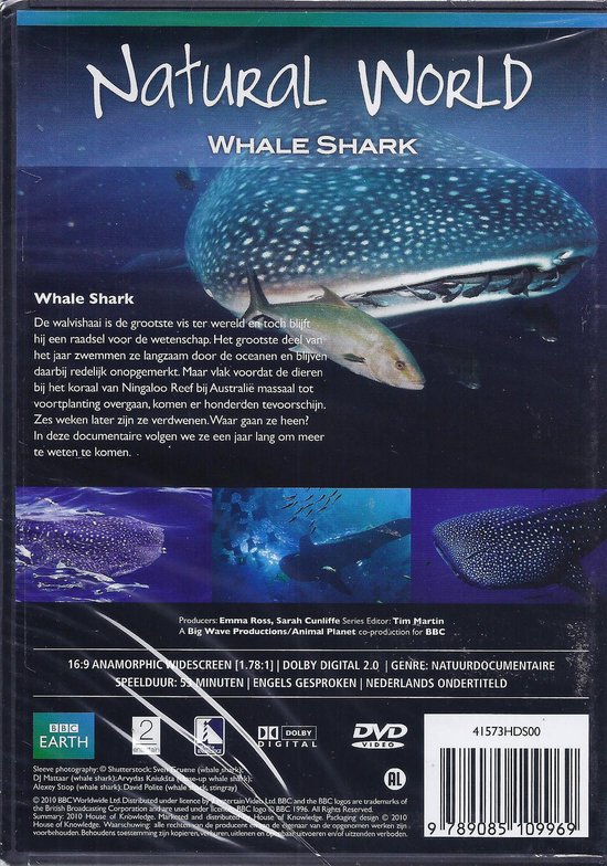Bbc Earth Natural World - Whale Shark (Dvd) | Dvd's | bol