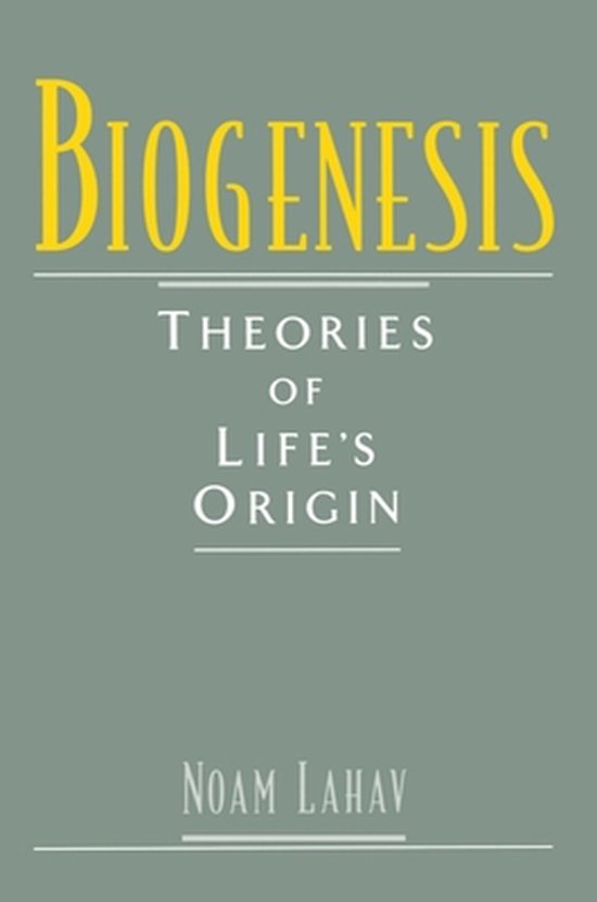 Biogenesis | 9780195117554 | Noam Lahav | Boeken | bol