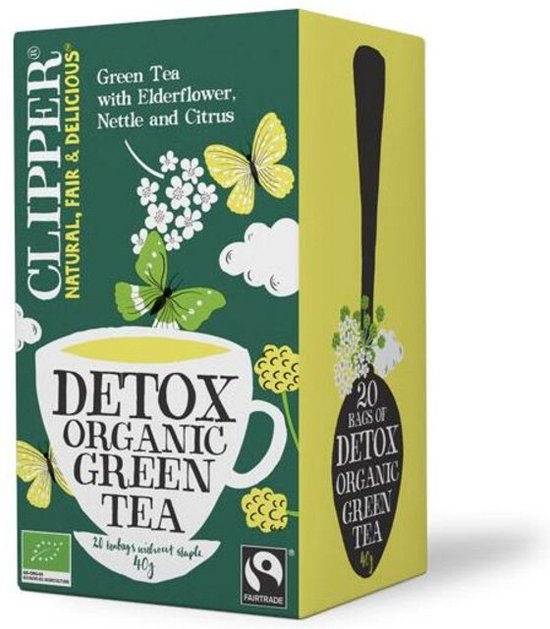 4x Clipper Thee Detox Green Tea 20 stuks | bol