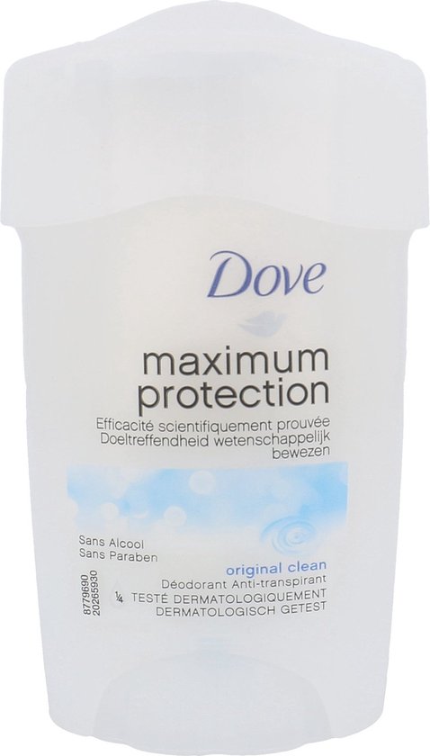 Dove Maximum Protection Original Clean Deodorant Cream 45ml | bol