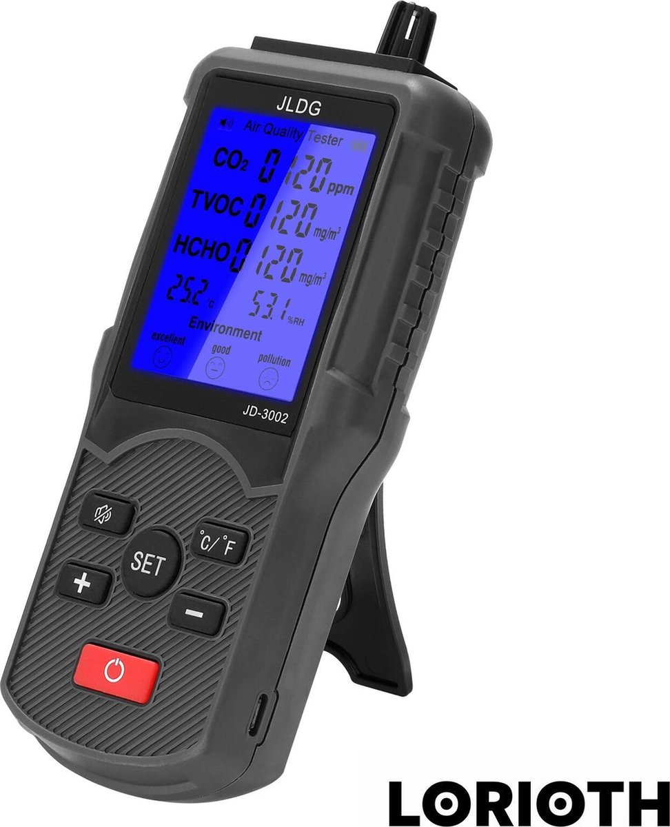 LORIOTH? Luchtmeter - Co2 Sensor - Luchtkwaliteit Meter ...