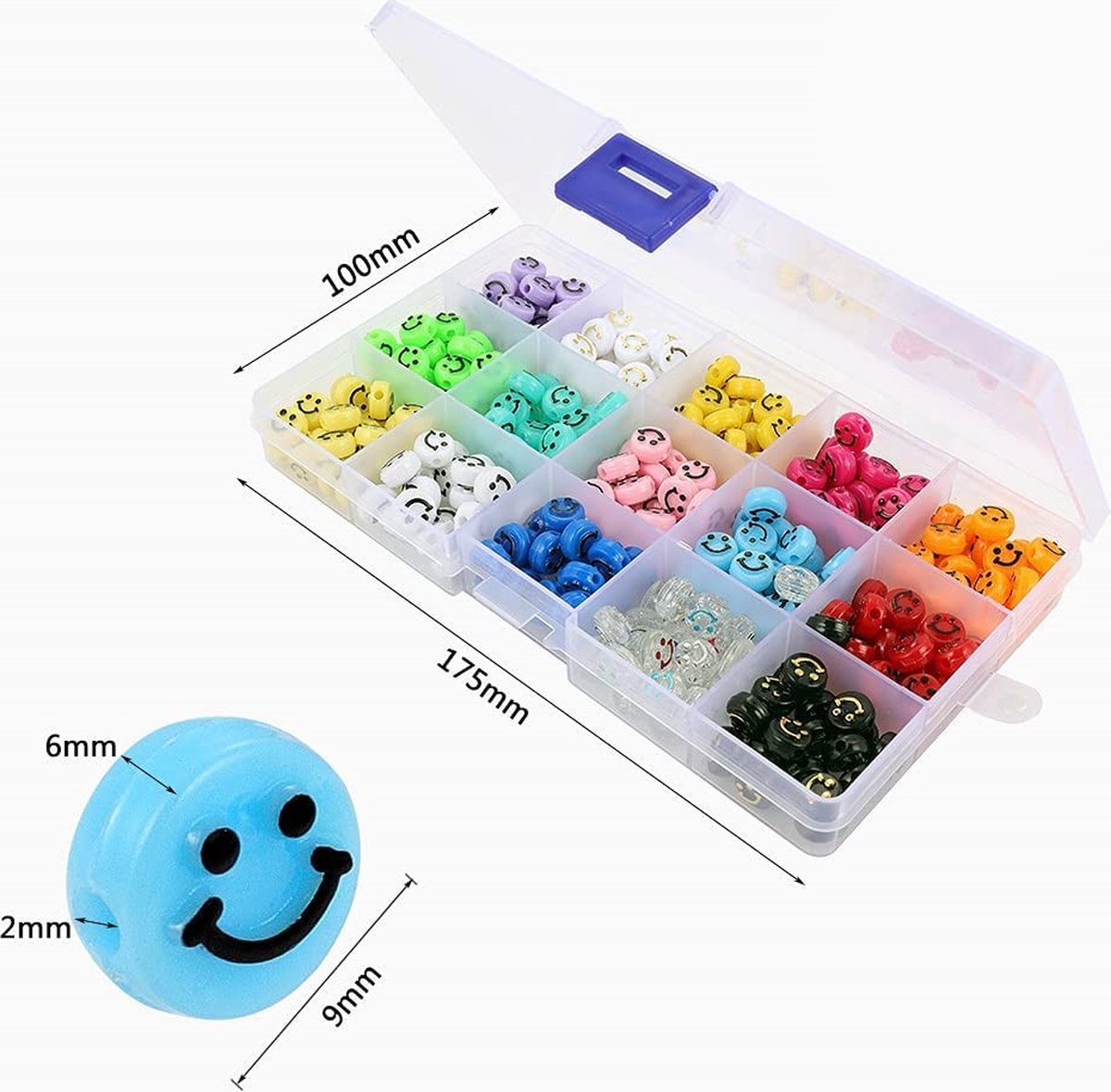 Behave Smiley Kralen Set - Emoji Kralen - DIY Sieraden maken ...