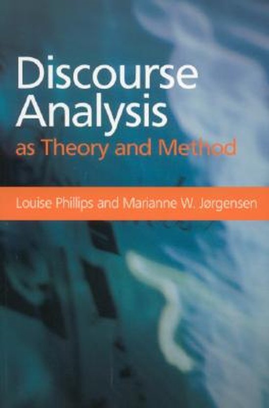 Discourse Analysis As Theory And Method 9780761971122 Jorgensen
