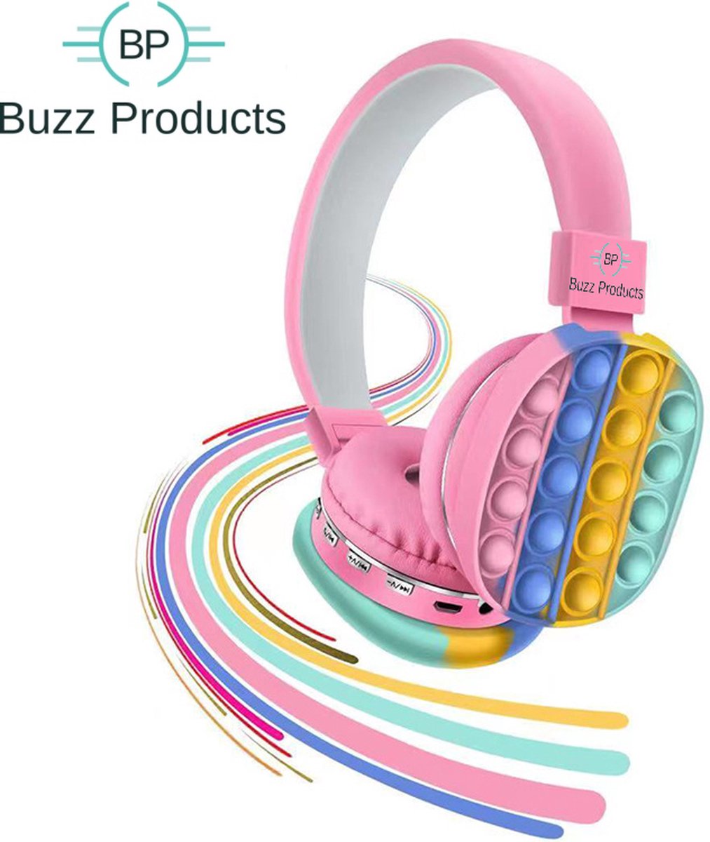 Buzz Products – Draadloze Popit - Pop it koptelefoon - Bluetooth ...