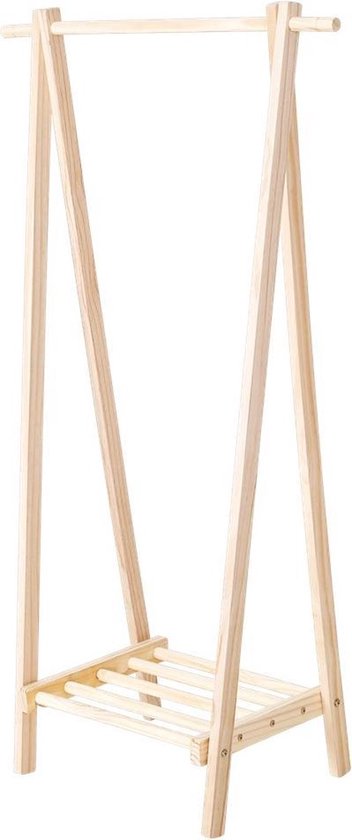 Kledingrek hout met schoenen rek - kledingrek hout - kledingrek ...