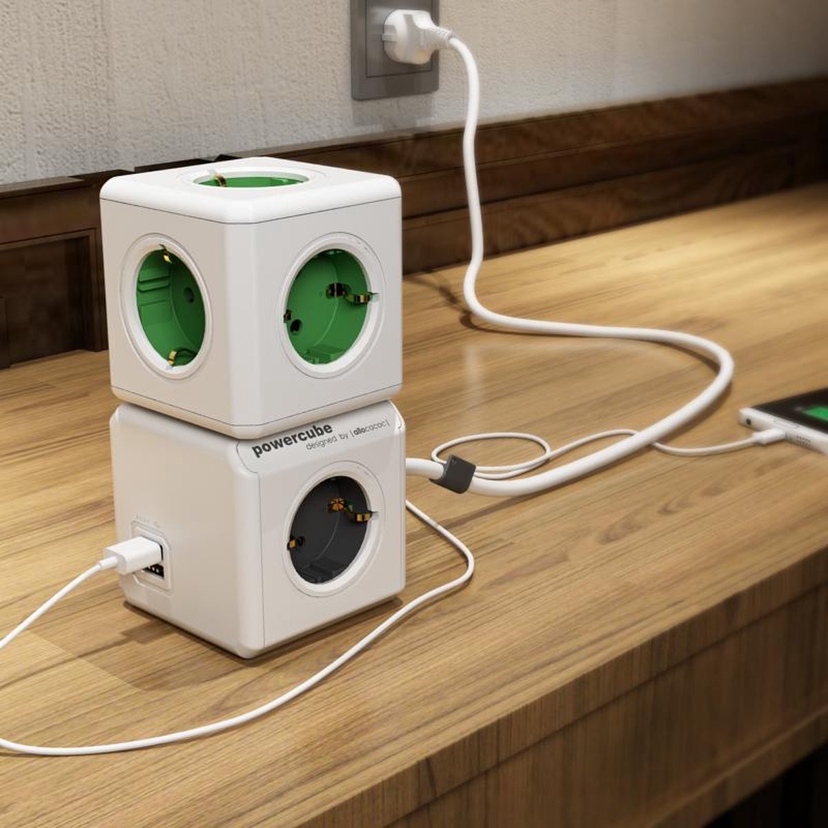 PowerCube Original groen Type F (ter uitbreiding van de PowerCubes ...