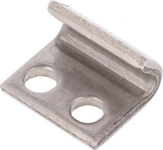 Haakplaat - 14mm - 60 graden hoek - RVS | bol
