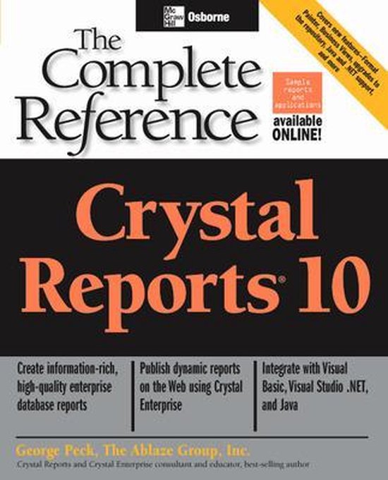 Crystal Reports 10, George Peck | 9780072231663 | Boeken | bol.com