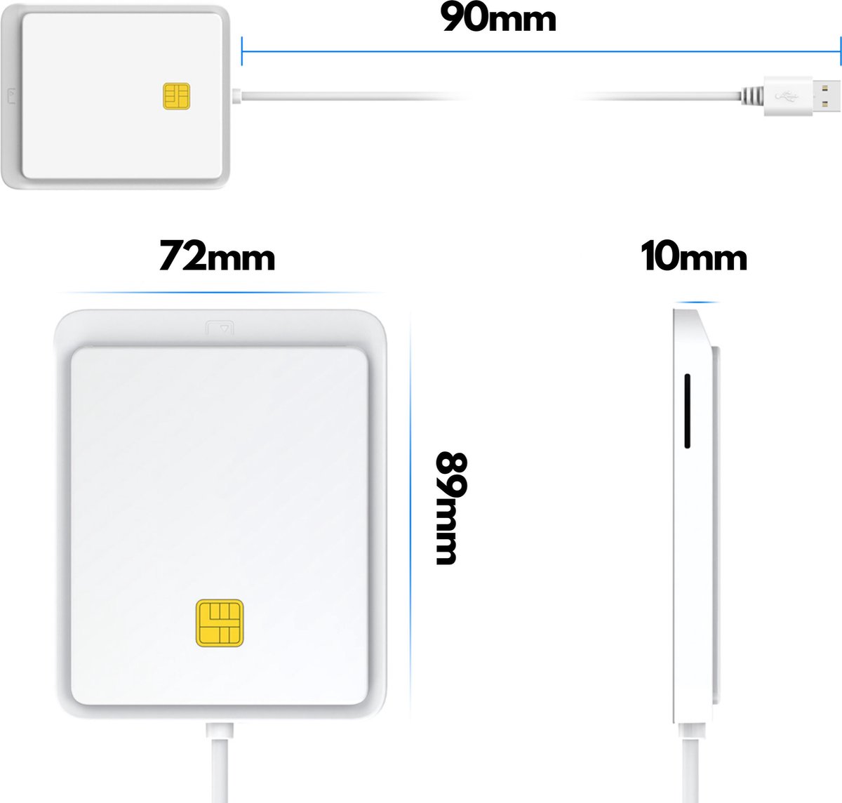 ID kaartlezer - eID - Identiteitskaart lezer - Belgie - ID lezer ...