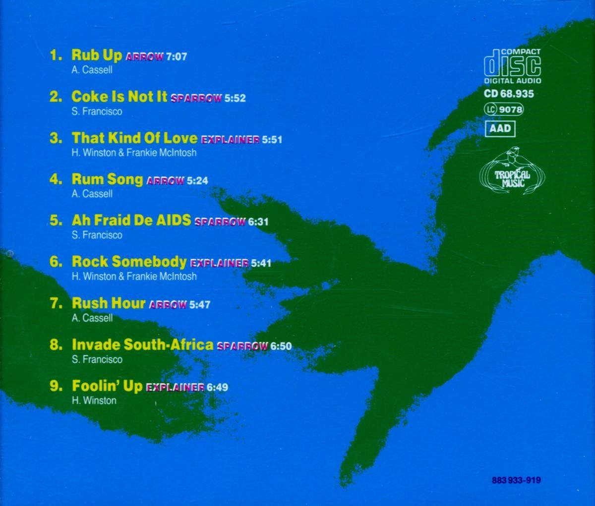 Arrow & Sparrow & Explainer - Soca Explosion (CD), Ronnie Mcintosh ...