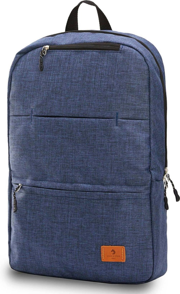 Rugtas - BLAUW - Aqua di Polo - 15,6 inch laptop - Rugzak ...
