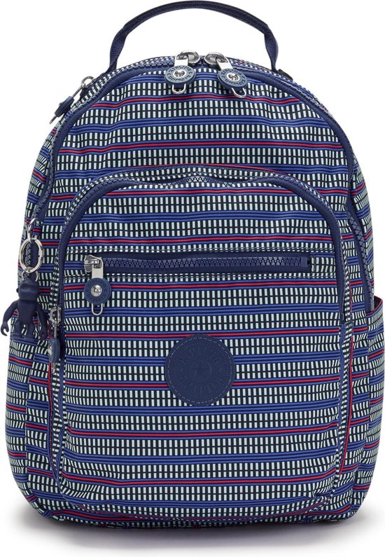 Kipling Seoul S Rugzak - Blue Geo Print | bol