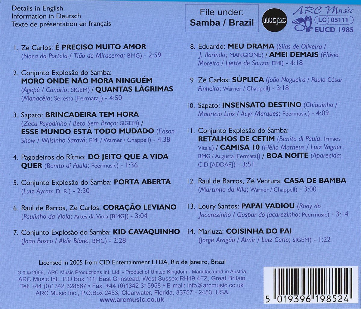 Various Artists - Samba (CD), various artists | CD (album) | Muziek ...