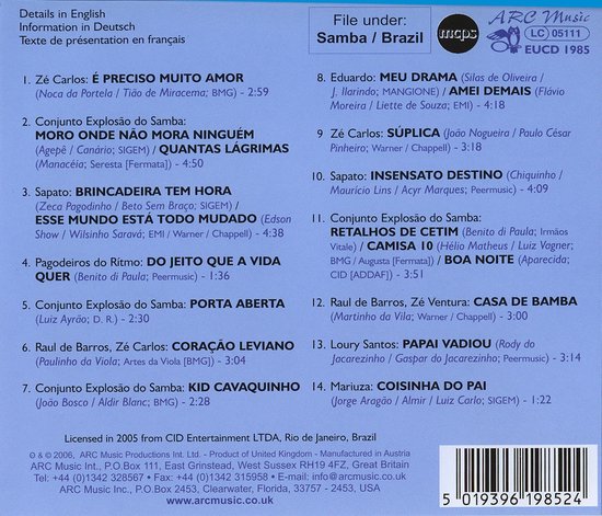 Various Artists - Samba (CD), various artists | Muziek | bol
