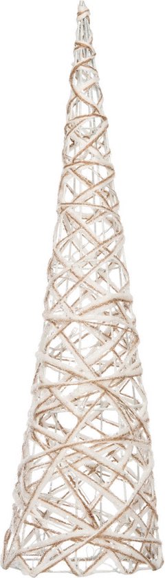 Kerstverlichting figuren Led kegel kerstboom glitter lamp 60 cm - Verlichte... | bol.com