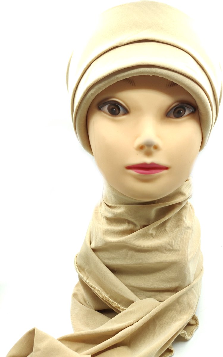 Mooie beige Hoofddoek, hijab. | bol.com