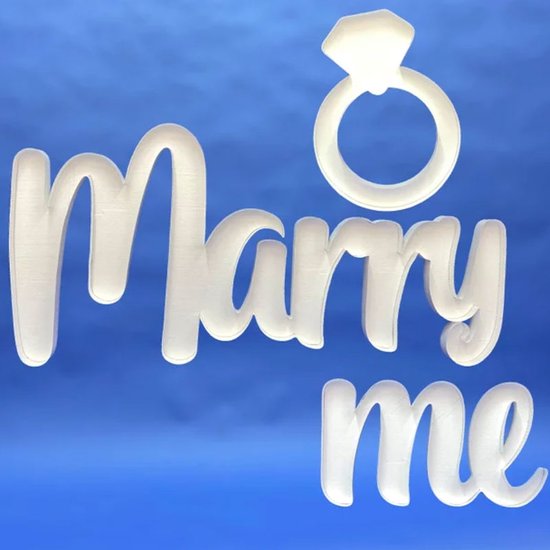 Ballon Mozaiek frame Marry Me (115 x 65 cm) | bol.com