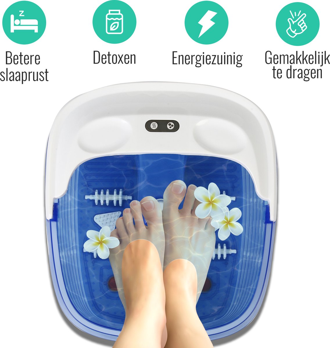 Voetenbad Met Eeltverwijderaar En Massage Rollers Voetenbadje Van