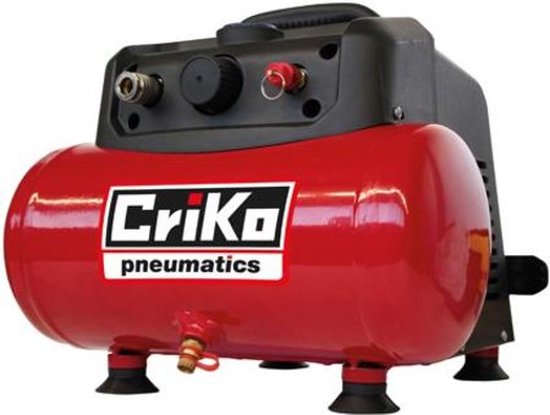 Criko Compressor Olievrij 6L - 1.5 PK - Max. 8 bar | bol