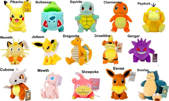 2 Pokemon knuffels naar keuze (exclusief Charizard) - Squirtle ...