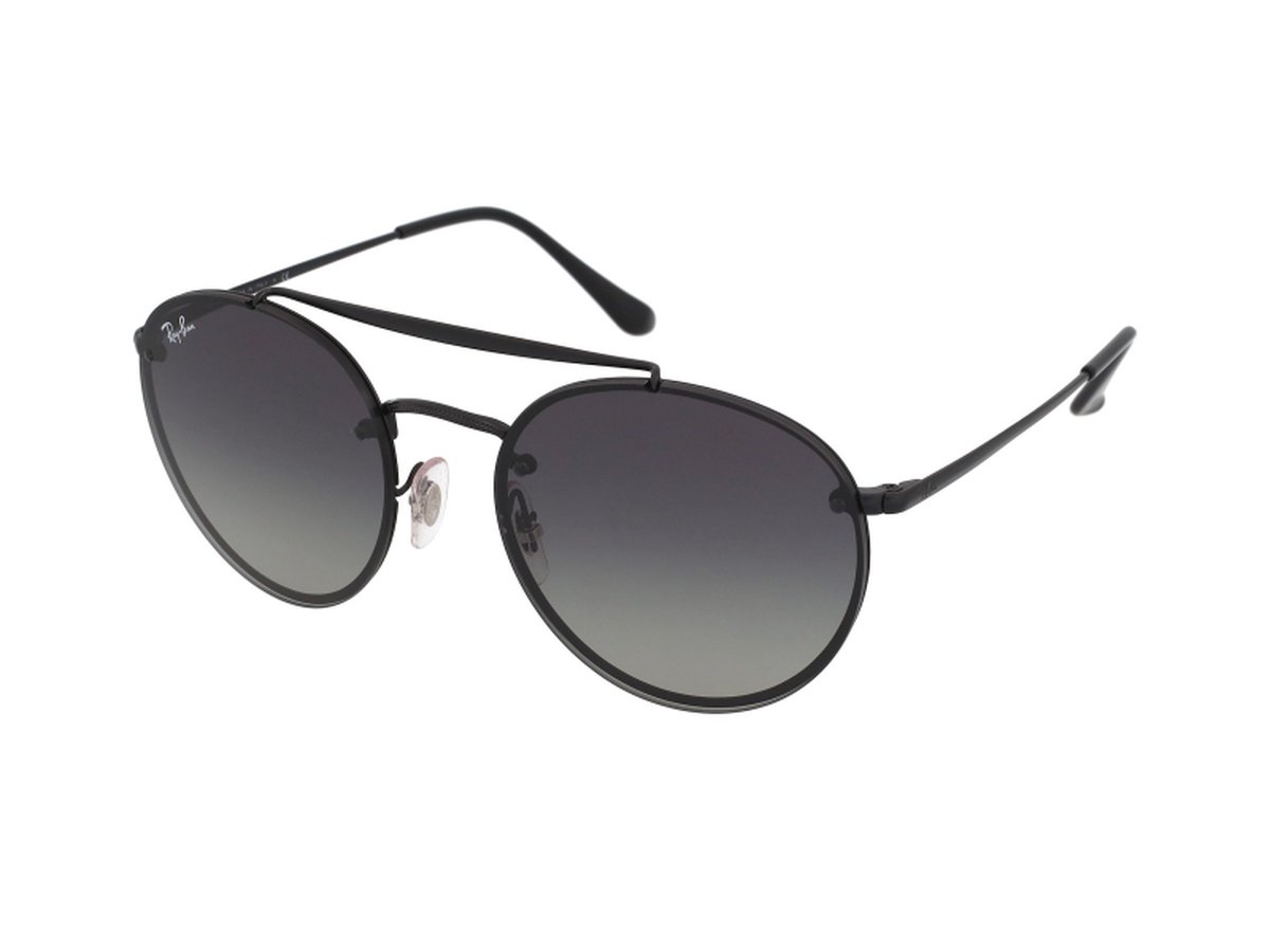 Ray-Ban RayBan Blaze Round Double Bridge zonnebril - zwart montuur met ...