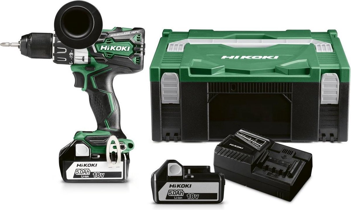 HiKOKI DS18DBL2WPZ 18V Li-Ion accu boor-/schroefmachine set (2x 5.0Ah ...