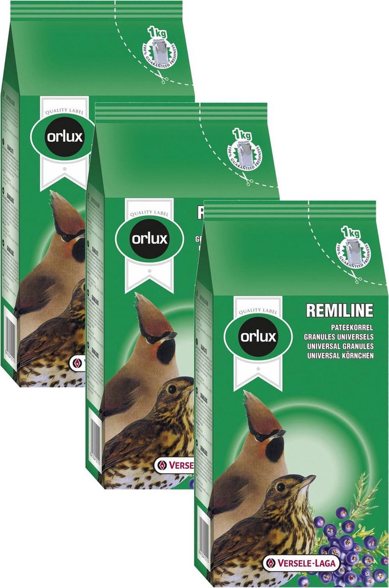 Versele-Laga Orlux Remiline Pateekorrel Vet - Vogelvoer - 3 x 1 kg | bol.com
