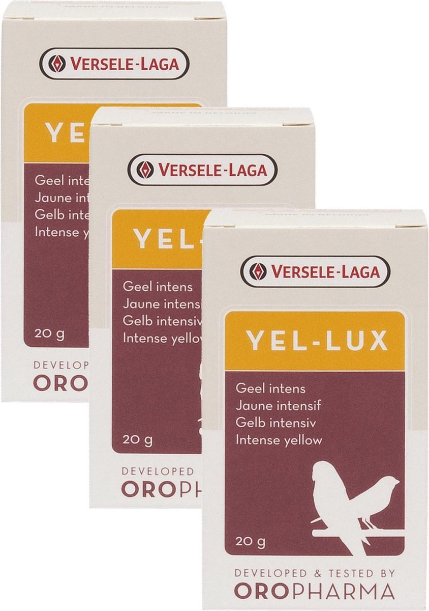 Versele-Laga Oropharma Yel-Lux Yellow Color - Supplément Oiseau - 3 x ...