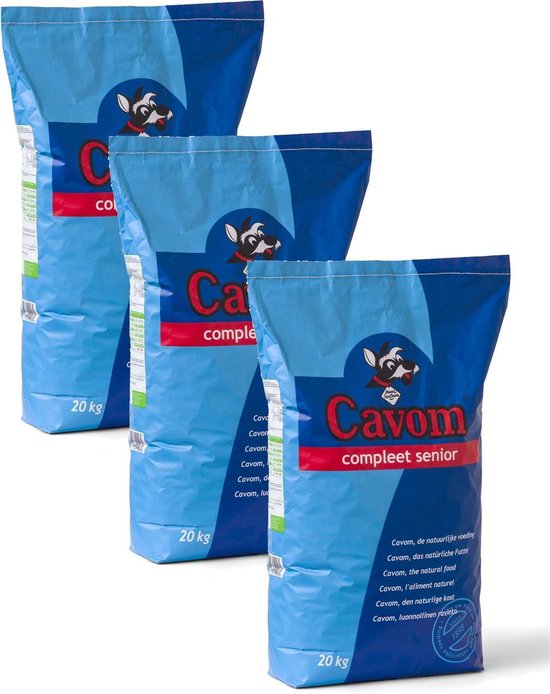 Cavom Compleet Senior Rund&Vlees - Hondenvoer - 3 x 20 kg | bol