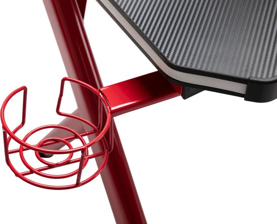Gaming bureau - tafel Rezz Z, Rood | bol.com
